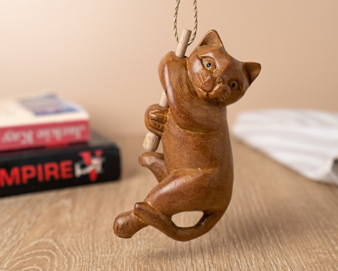 Cat Decoration, Cat Figurine, Cat Christmas Decoration, Animal Figurine ...