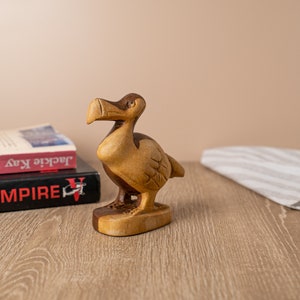 Dodo Bird 4 Inch / 10cm , Wood Statue, Wood Carving, Figurine, Home ...