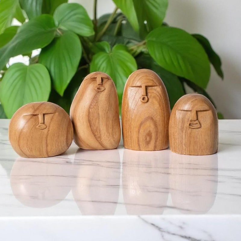 Funny Face Wood Carvings - Etsy