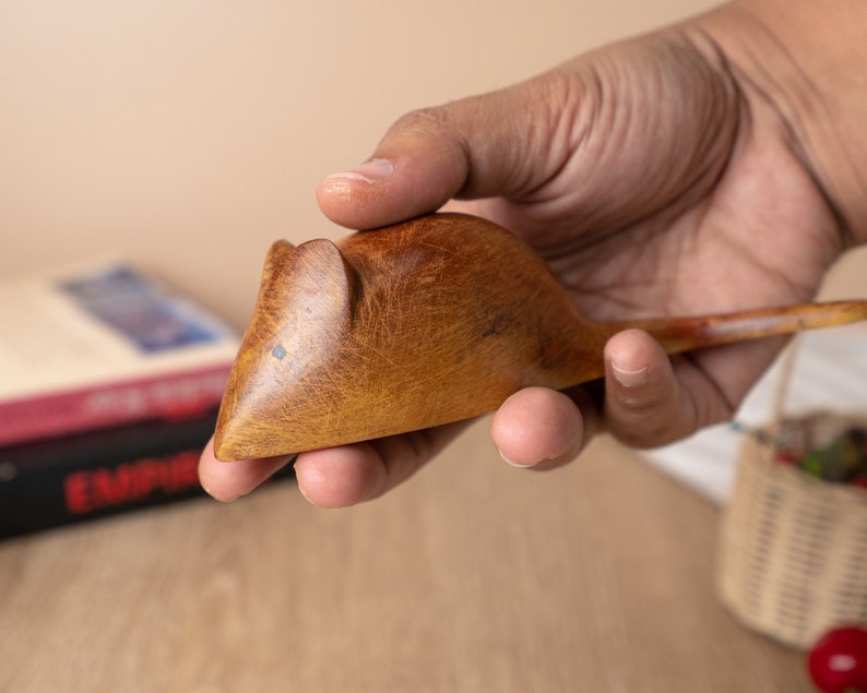 Mini Mouse Wooden Carving 2 Inch / 5 Cm High , Mouse Sculpture, Mouse ...