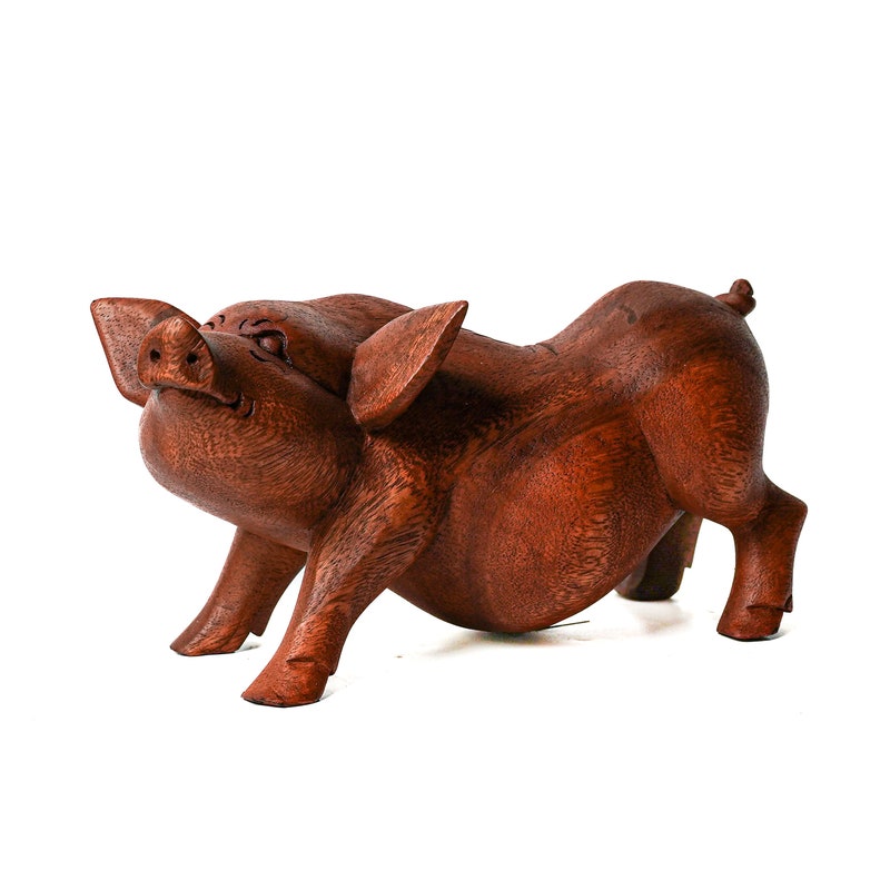 Wooden Pigs - Etsy