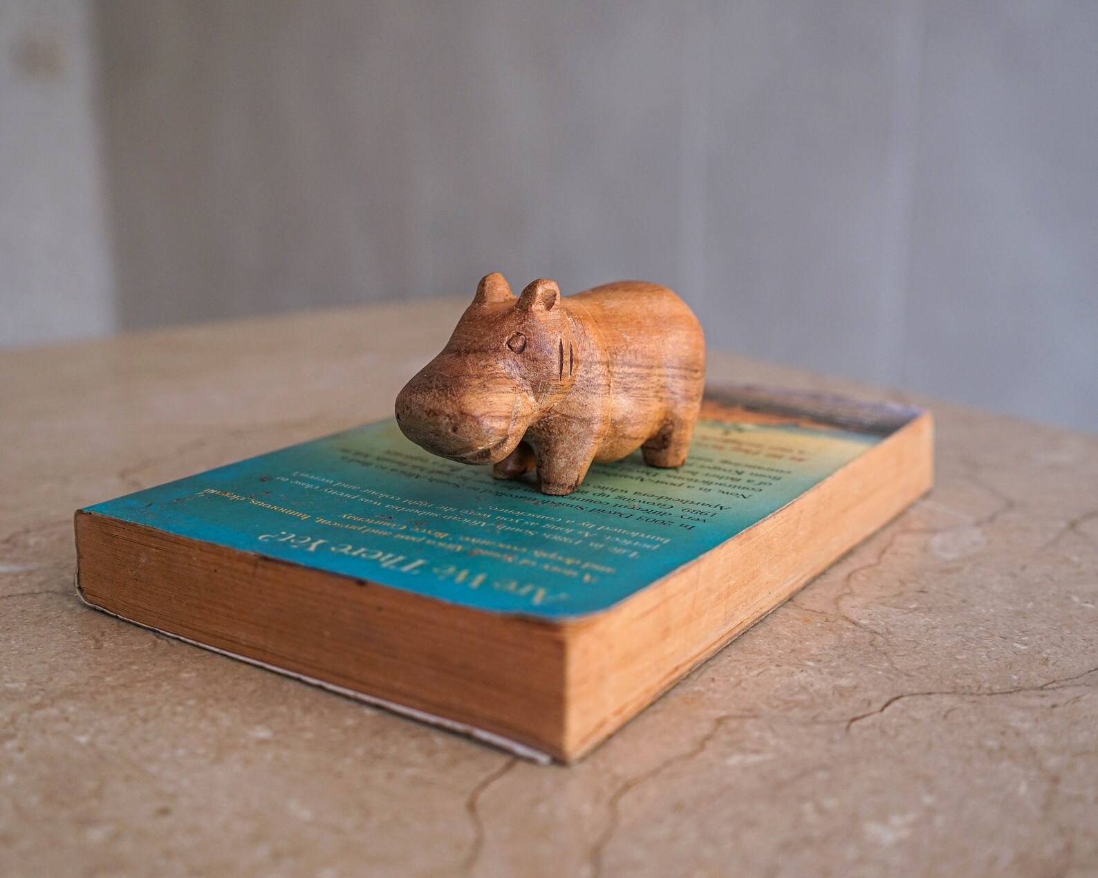 Wooden Hippo 3 Inch / 7 Cm Legth, Hand Carved Sculpture, Wood Carving ...
