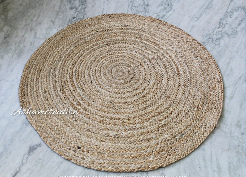 Rag Rug Carpet 2X2 FEET Colorful Round Rug Floor Covering - Etsy