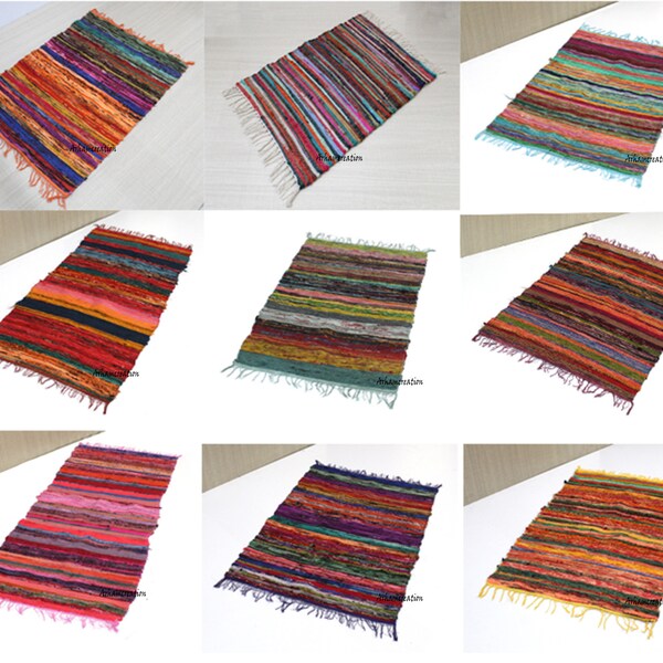 Rag Rug Runner - Etsy