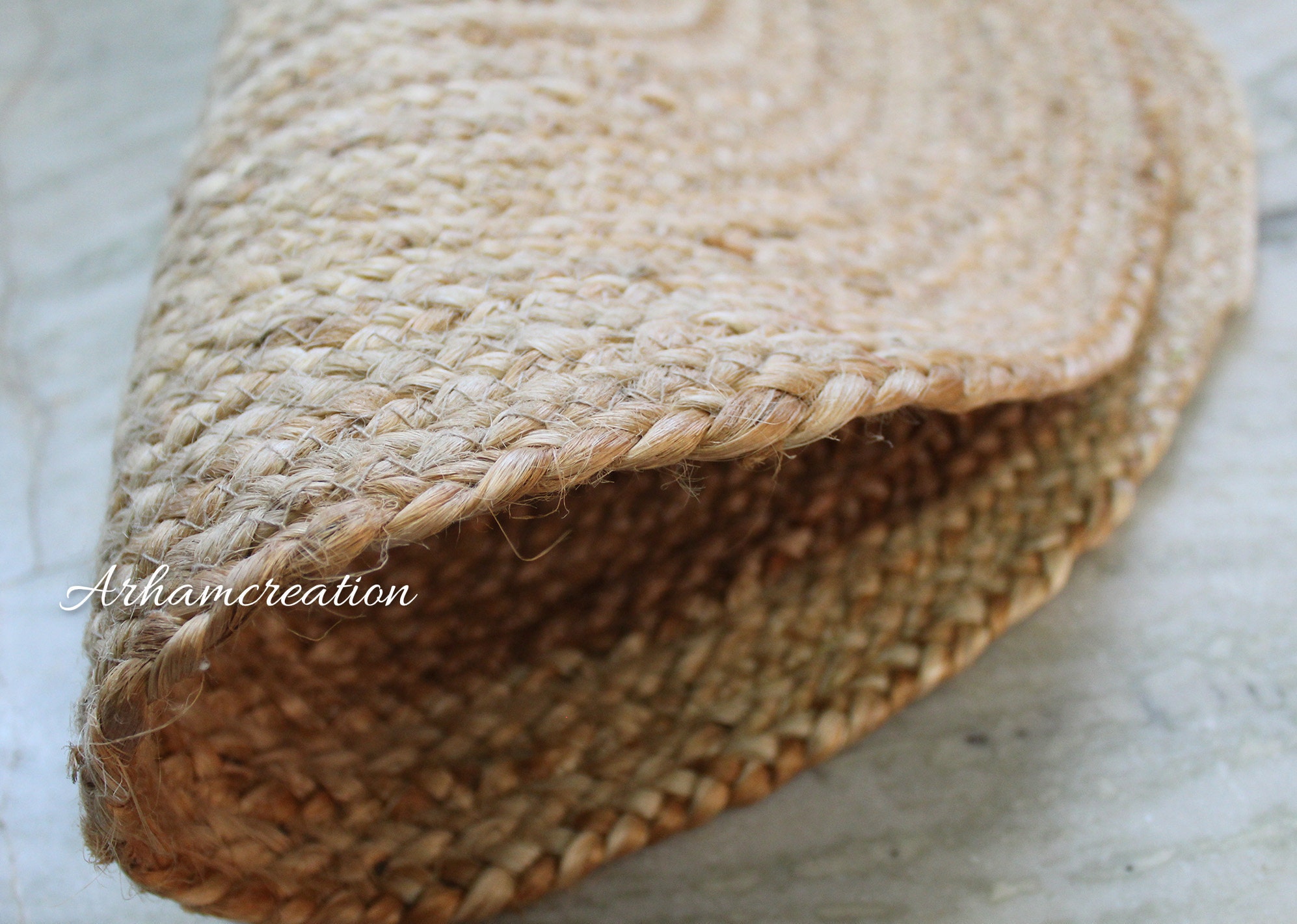 Rag Rug Carpet 2X2 FEET Colorful Round Rug Floor Covering | Etsy