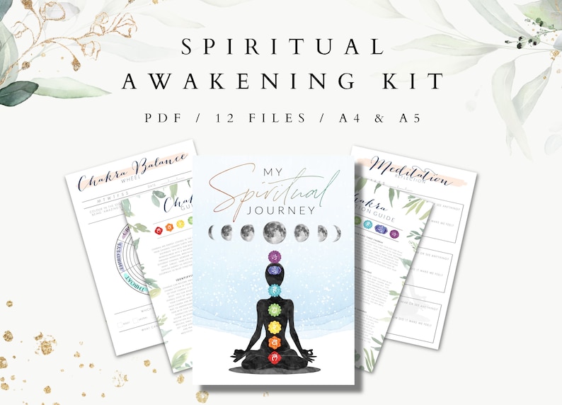 Spiritual Awakening Bundle Spiritual Journal Kit Meditation - Etsy