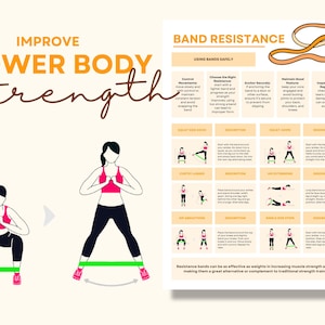 Resistance Band Workout Templates | Strength & Toning Exercises | Full ...