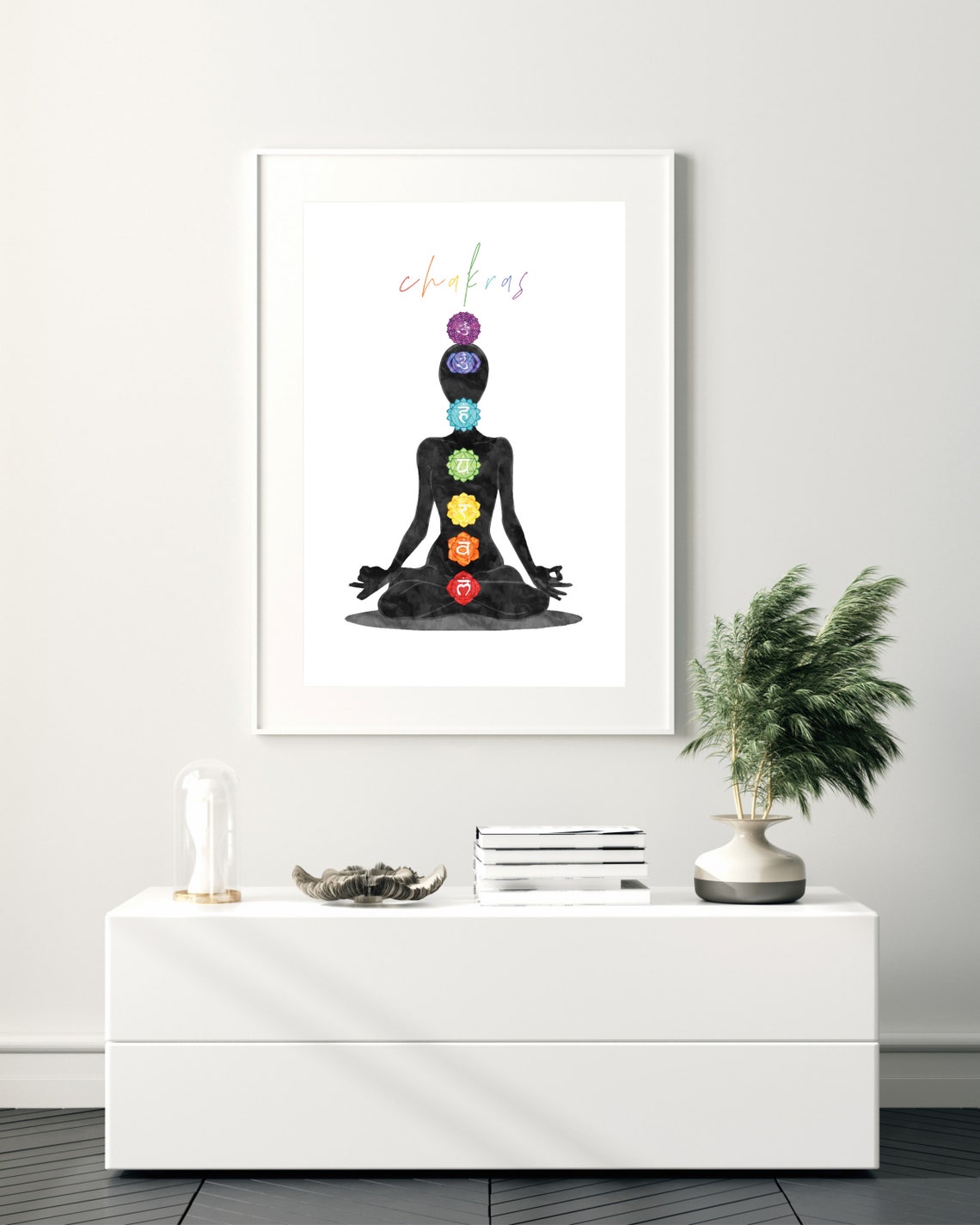 Chakra Printable / Spiritual / Chakra Poster / Chakra Symbols Wall Art ...