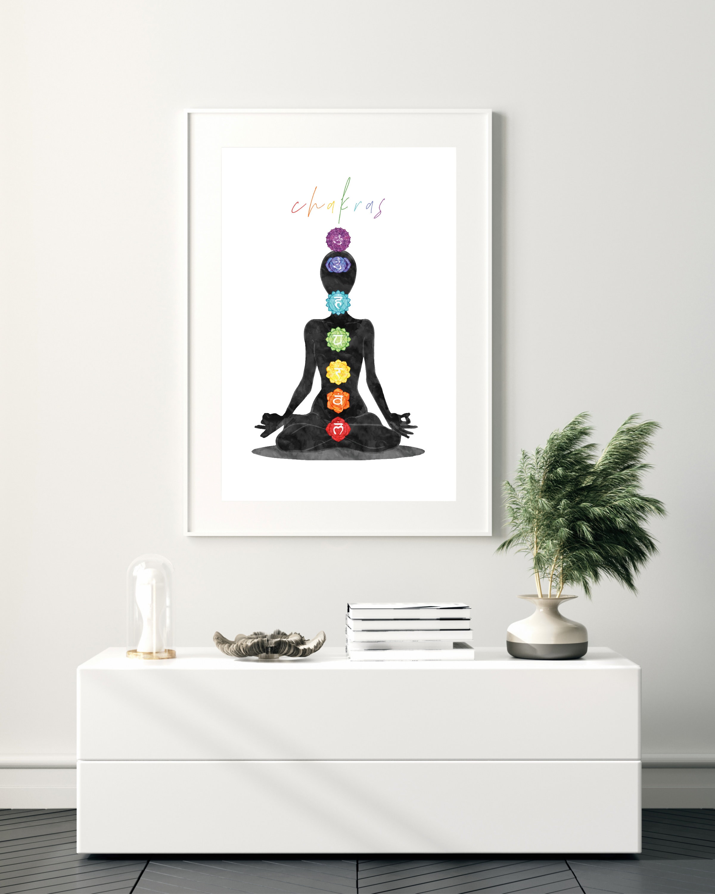 Chakra Printable / Spiritual / Chakra Poster / Chakra Symbols Wall Art ...