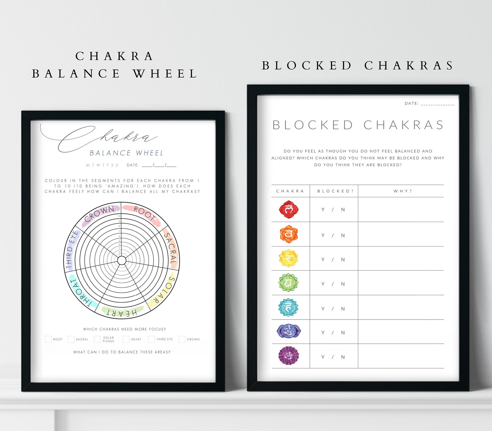 Chakra Healing Worksheets, Chakra Balance Wheel, Blocked Chakra ...