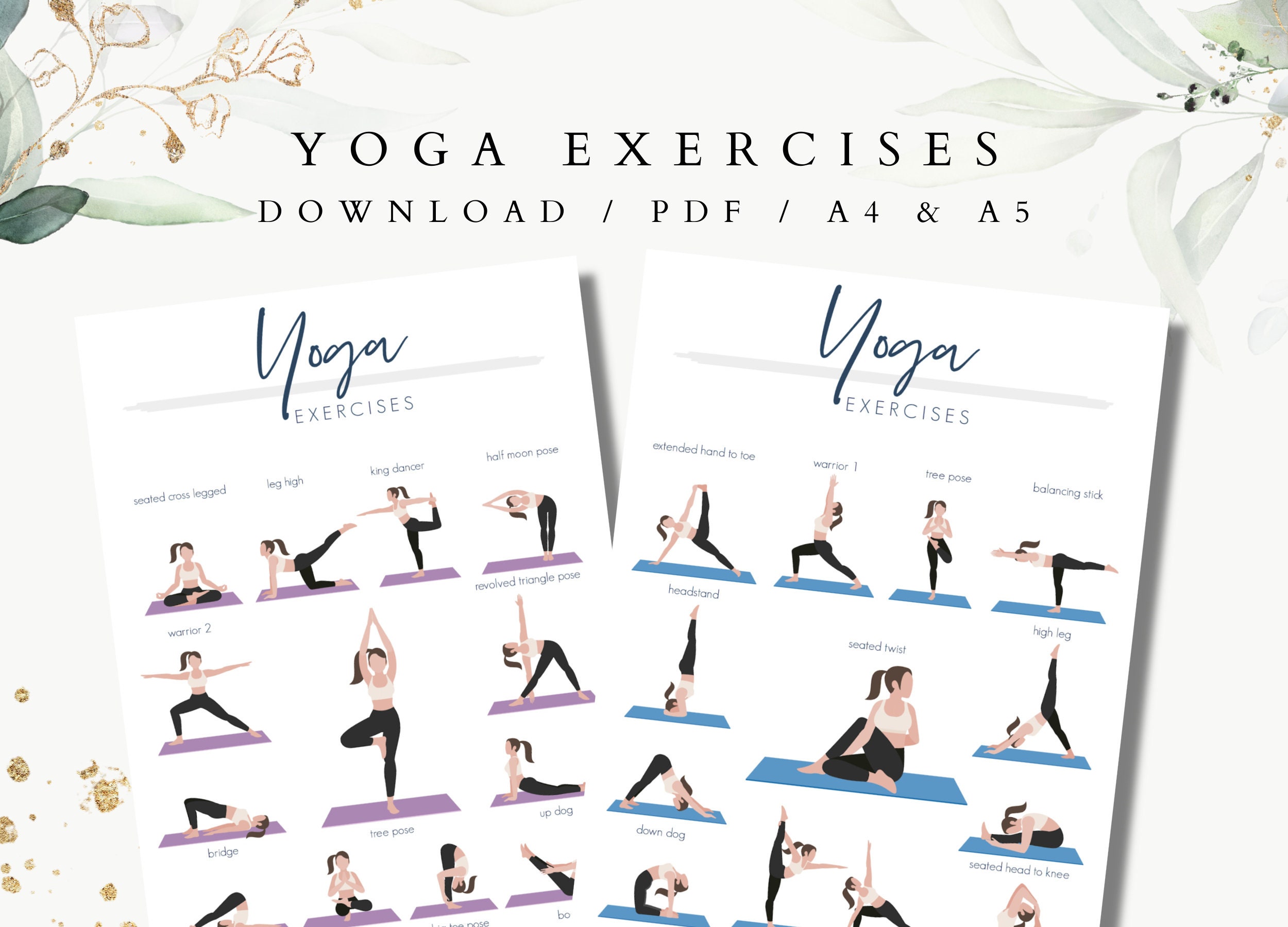 Yoga Exercises Printable, Yoga Poses, Yoga Guide, Yoga Guru, Yoga ...