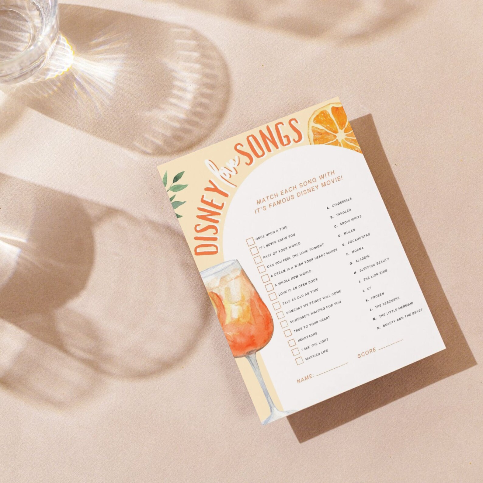 EDITABLE Italian Spritz Themed Bridal Shower Games Bundle, Edit in ...