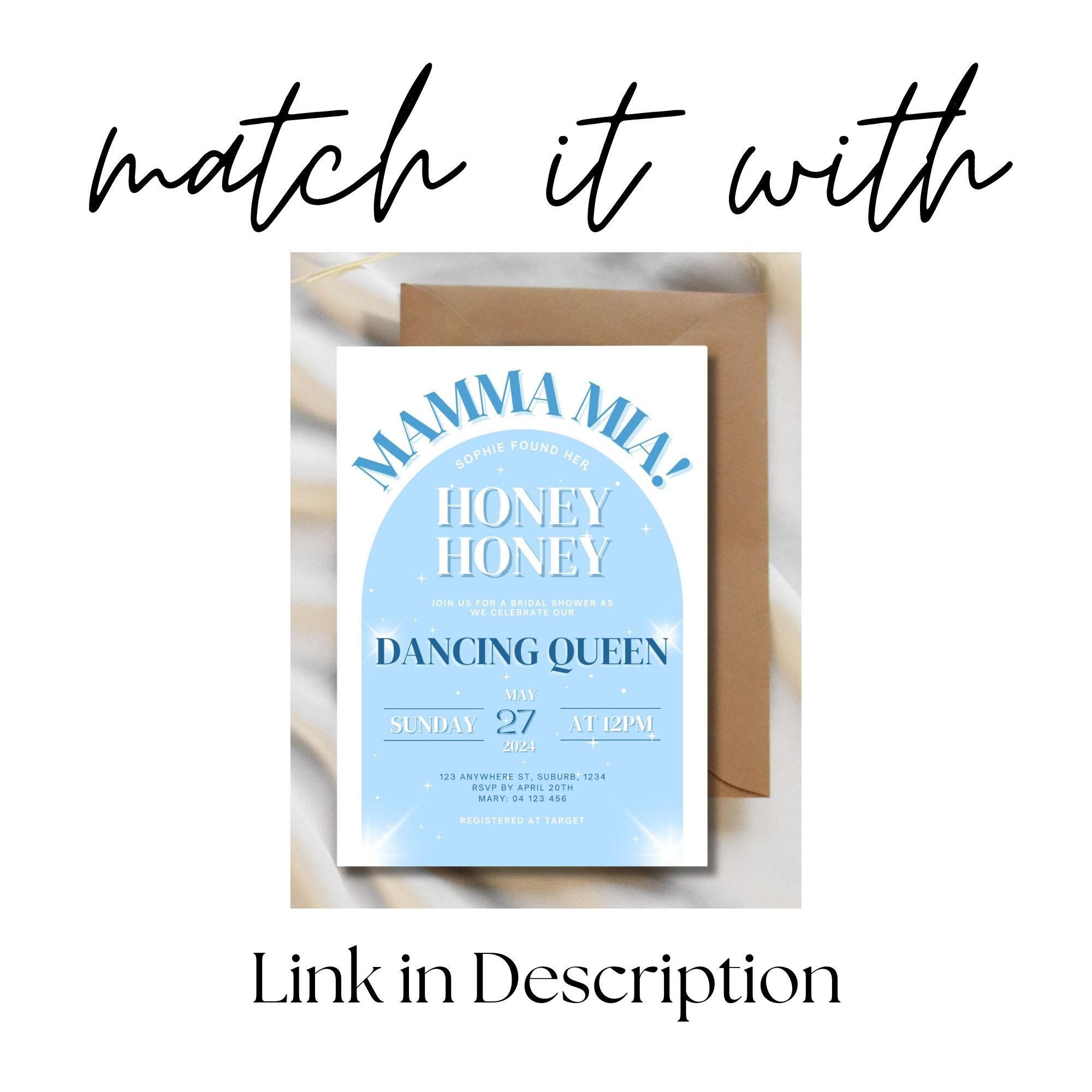 MAMMA MIA Bridal Welcome Sign, Editable Bridal Templates, Bachelorette ...