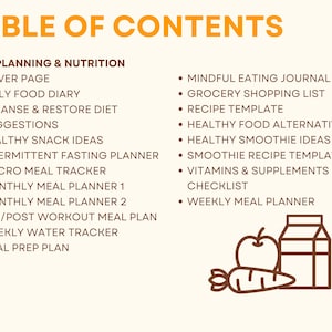 Meal Planning & Nutrition Bundle, Meal Planners, Nutritional Guides and ...