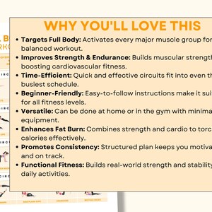 Full Body Circuit Workout Template | Printable Fitness Program ...