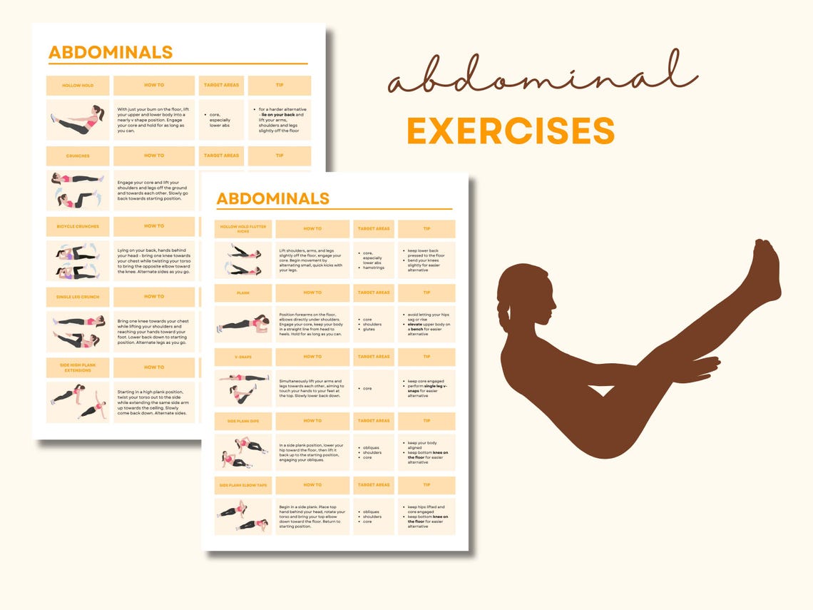 Fitness Exercises Guide & Tips, Full Body Exercises, Abs, Upper Body ...