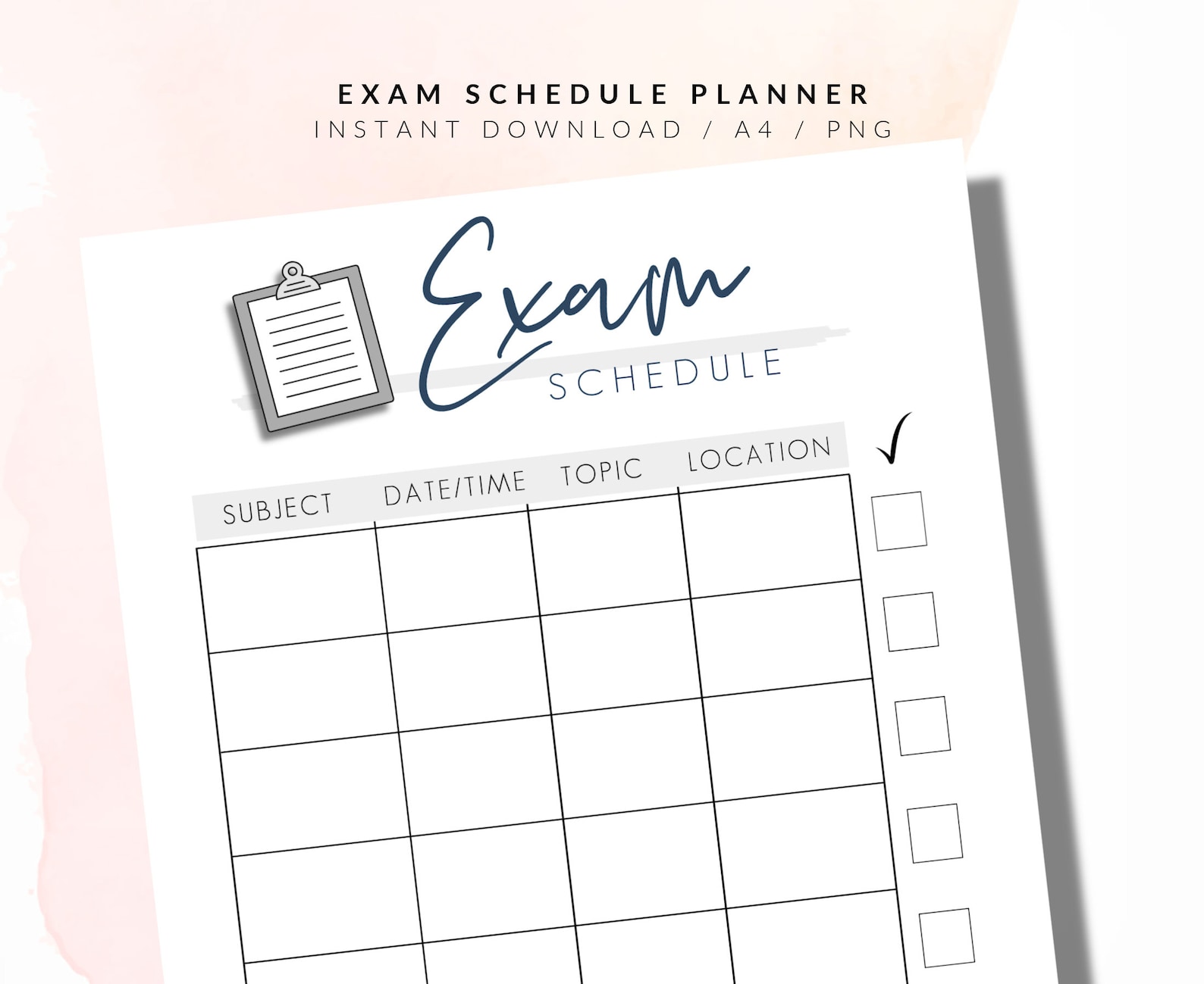 Exam Schedule Planner Printable Student Printable Student Etsy exam-schedule-planner-printable-student-printable-student-etsy
