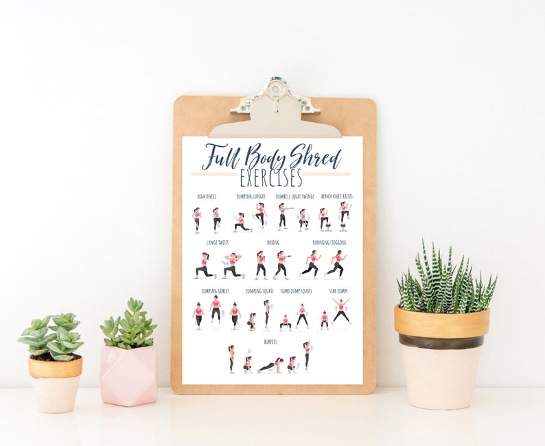 Full Body Exercises, Body Shred Guide, Fitness Exercises, Ab Exercises ...