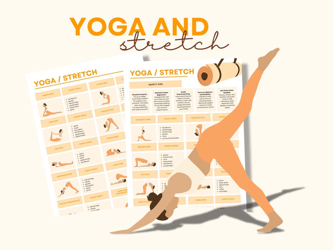 Yoga & Stretching Workout Templates | Flexibility, Strength and ...