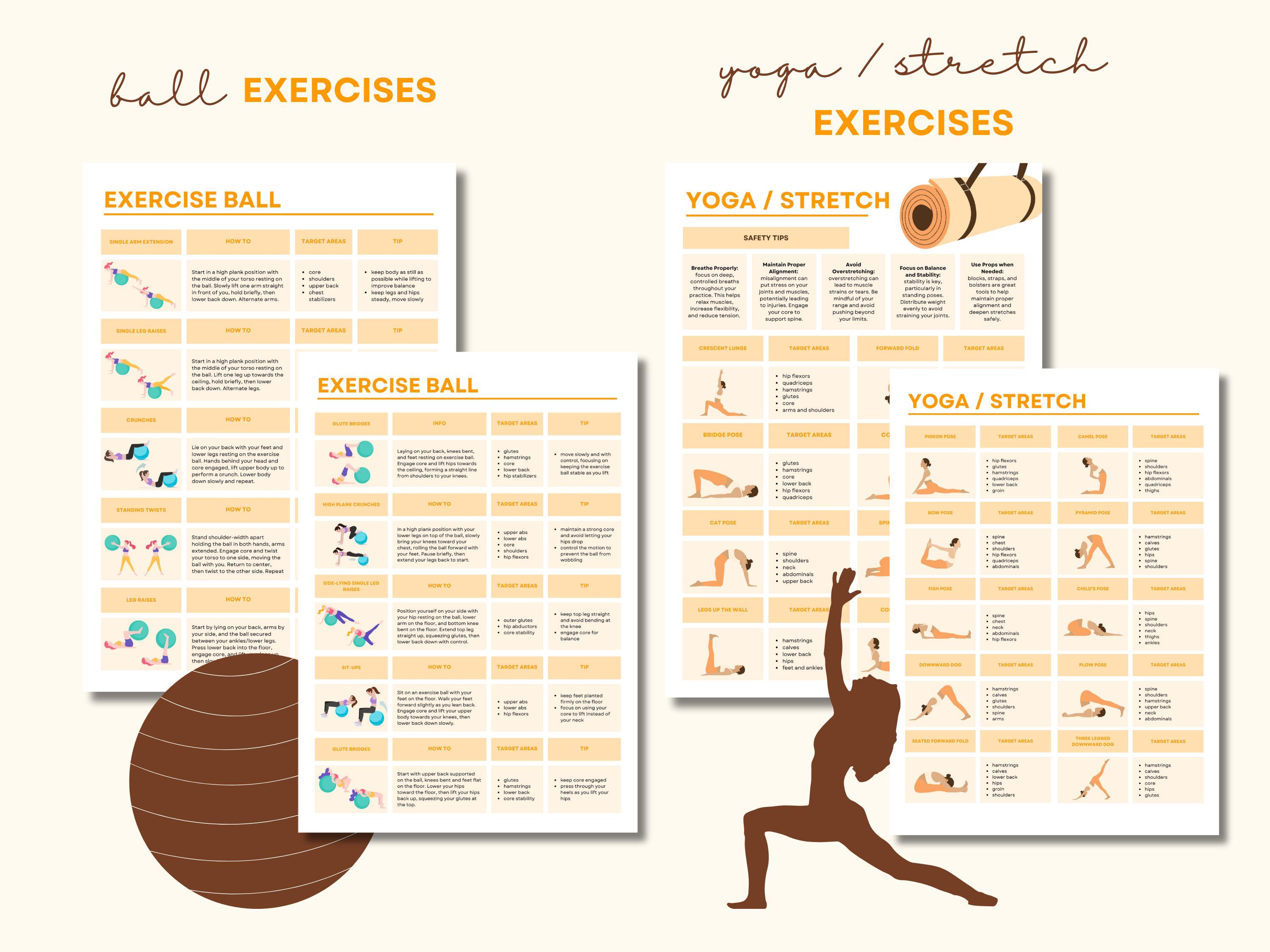 Fitness Exercises Guide & Tips, Full Body Exercises, Abs, Upper Body ...