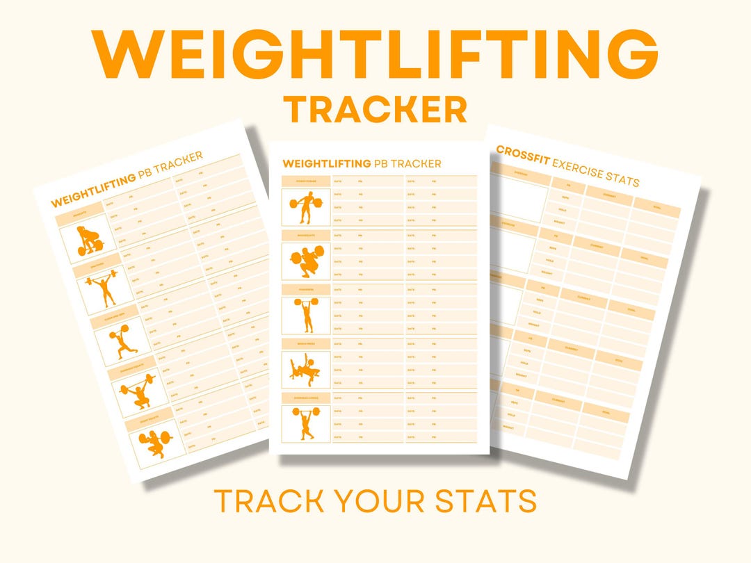 Weightlifting & Crossfit Exercise Log Templates | Track Personal Bests ...