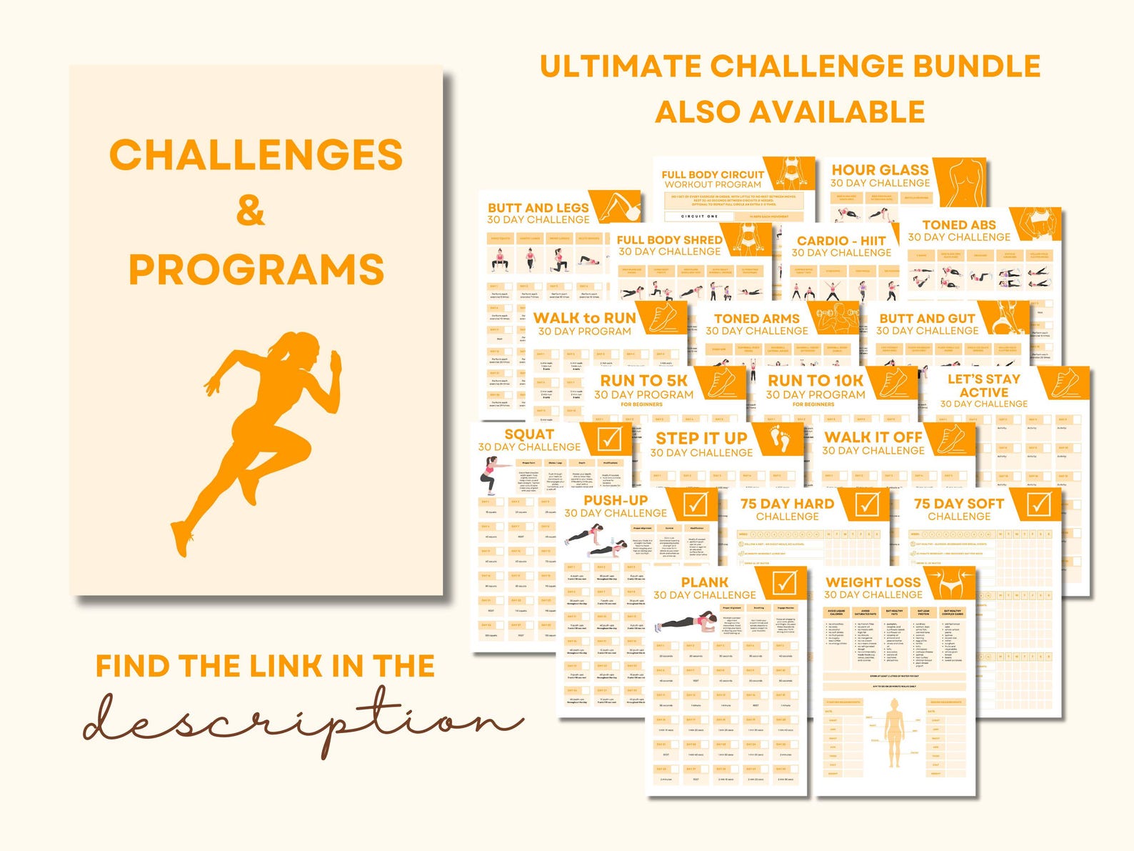 Push-up 30 Day Challenge Printable Template – Build Upper Body Strength ...
