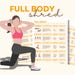 Full Body Shredding Workout Printables | Total Body Strength & Toning ...