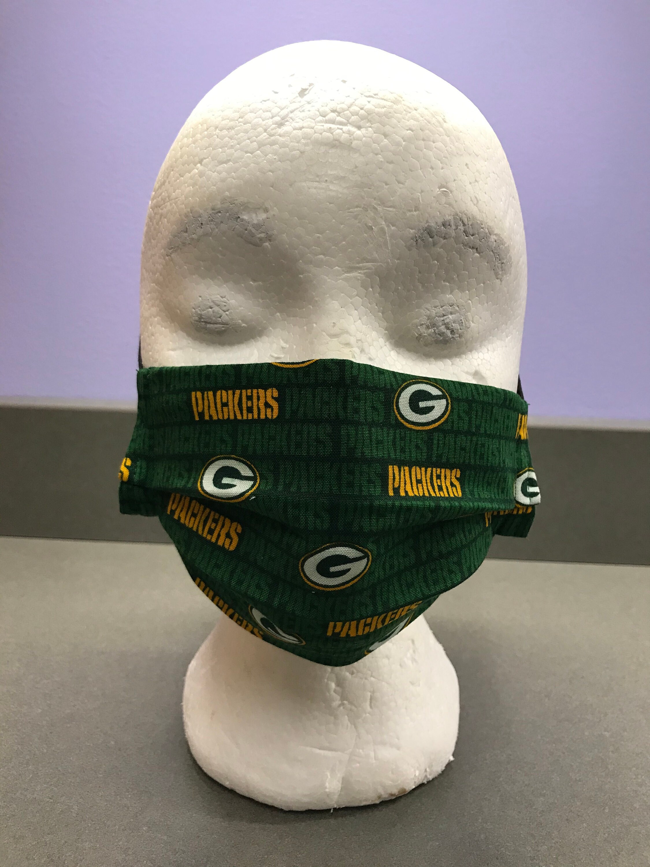 Green Bay Packers Pleated Pocket Filter Nose Wire Face Mask - Etsy.de