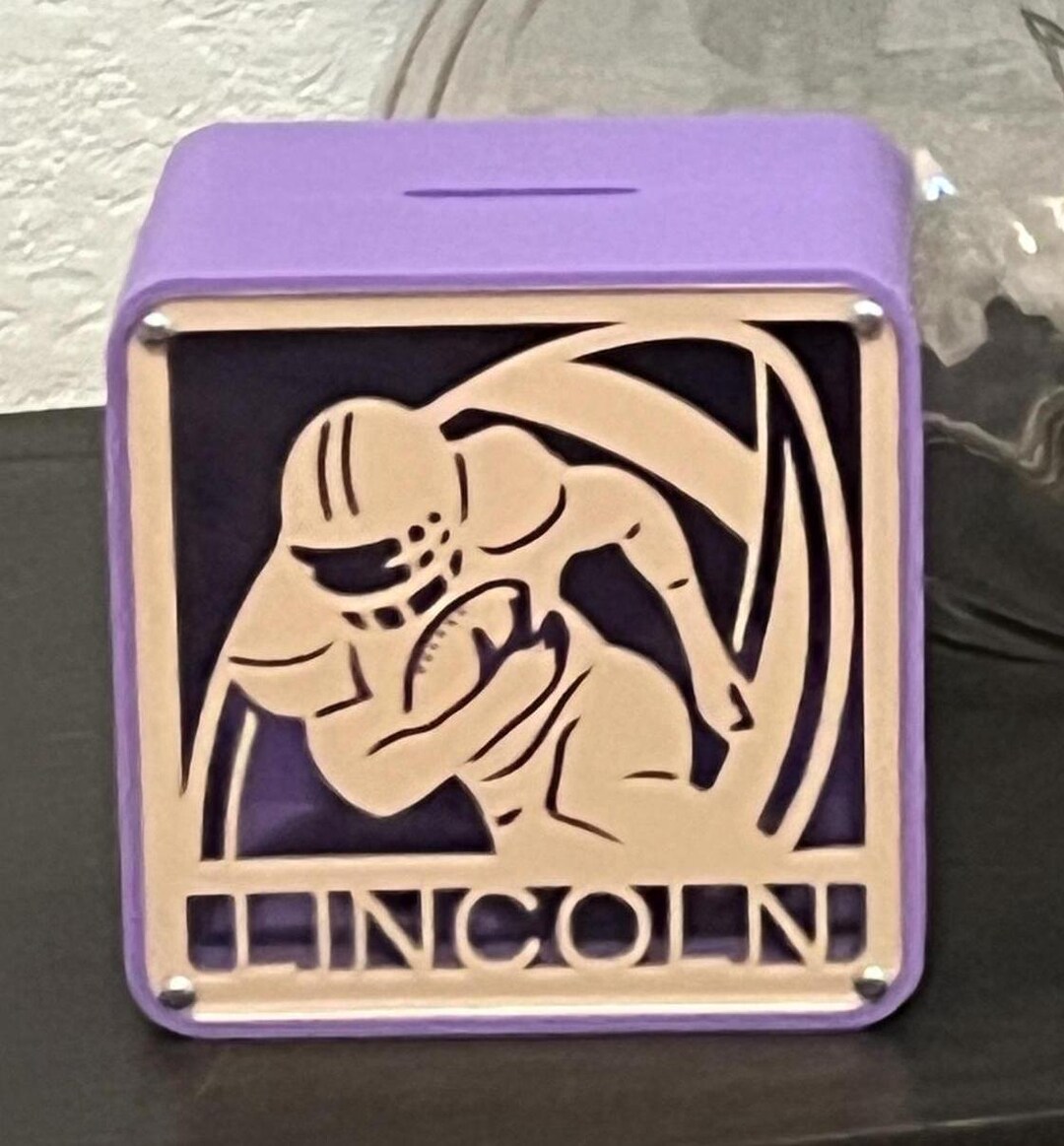 Personalized 3D Printed Sports Money Box| Custom Name Money Box| Sports ...