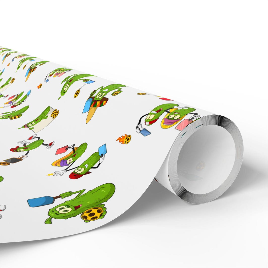 Pickleball Wrapping Paper| Pickleball Gift Wrap| Custom Pickleball Gift ...