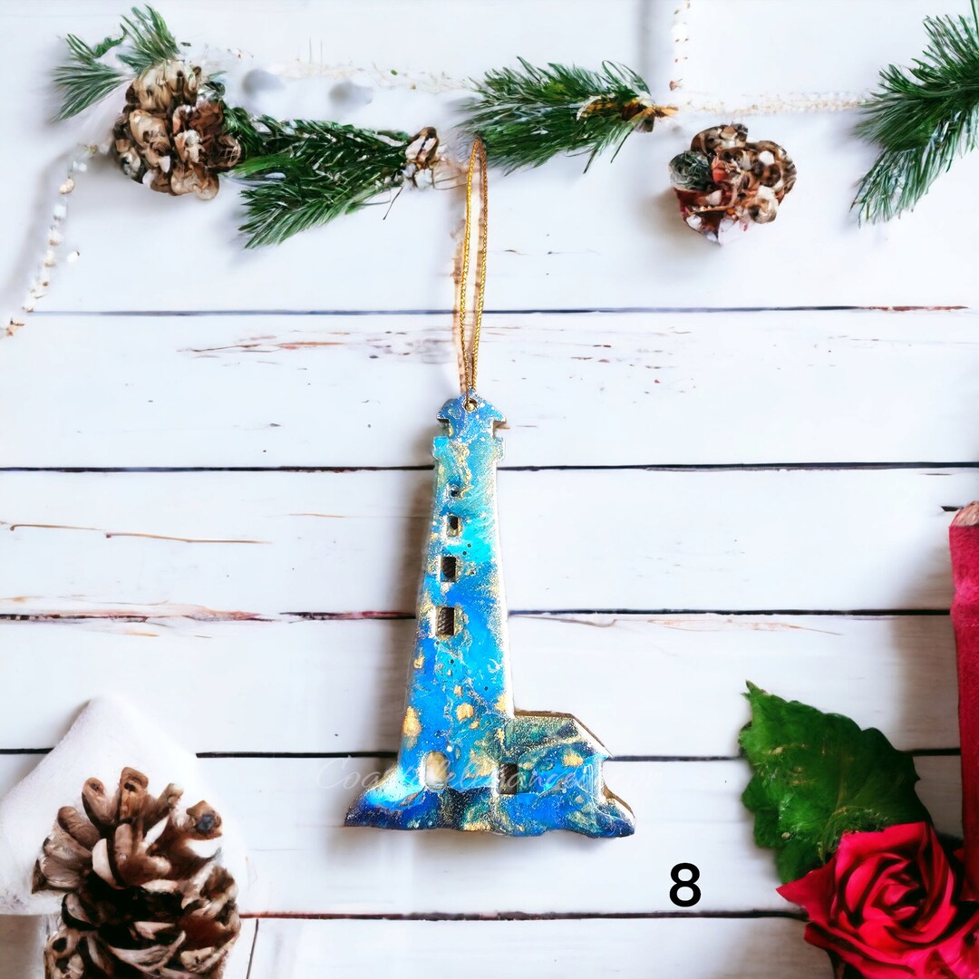 Handcrafted Coastal Lighthouse Christmas Ornament - Etsy