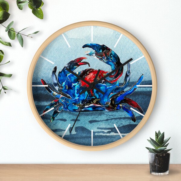 Blue Crab Clock - Etsy