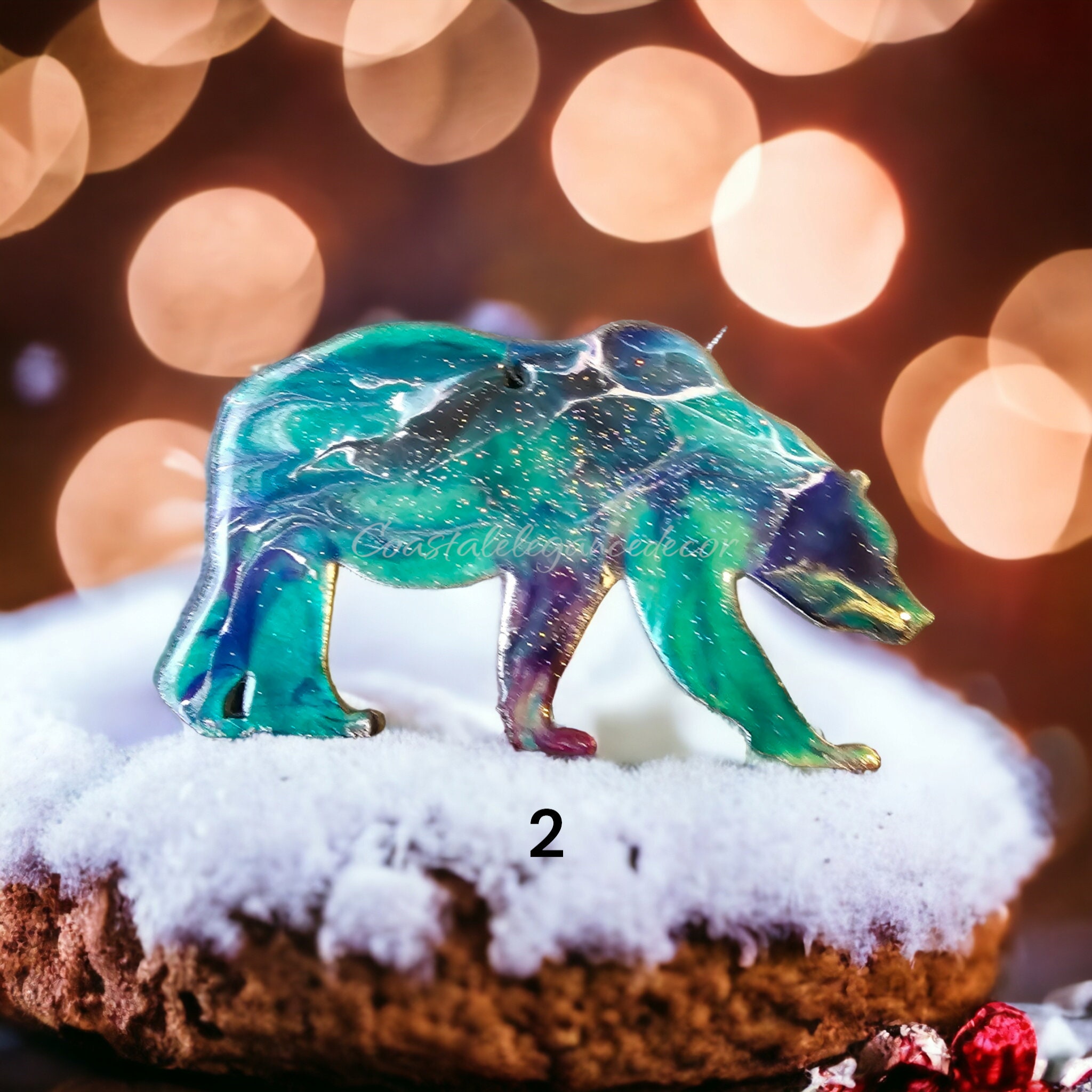 Wildlife 5 Inch Rustic Woodland Cabin Grizzly Bear Resin and Wood ...