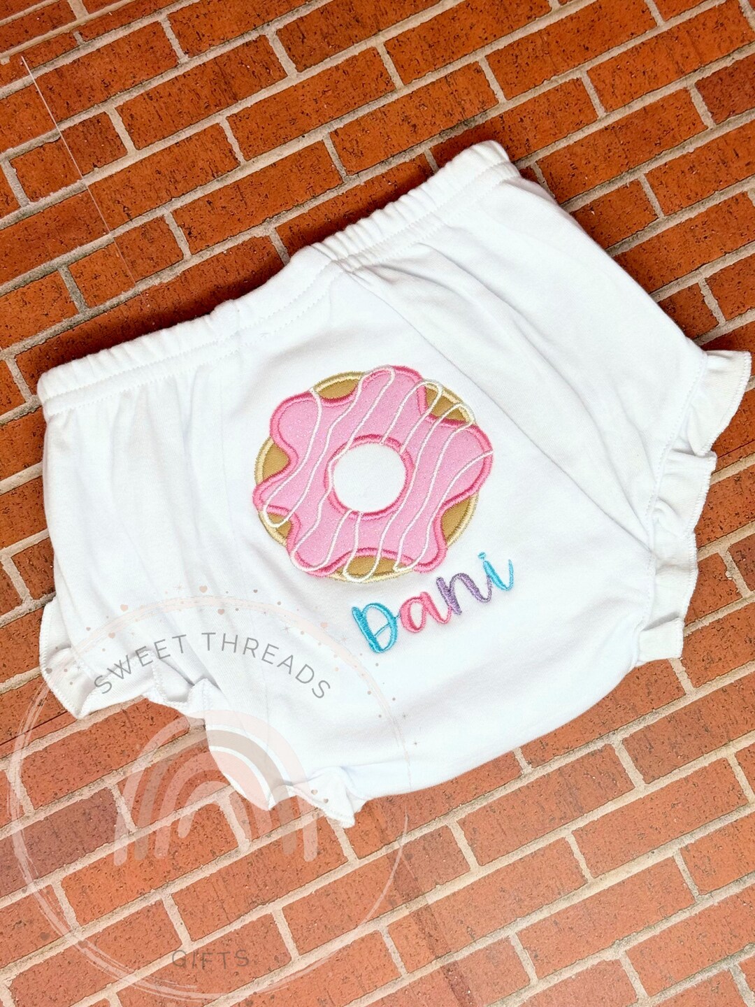 Donut Birthday Bloomers | Donut Birthday Diaper Cover | Donut Birthday ...