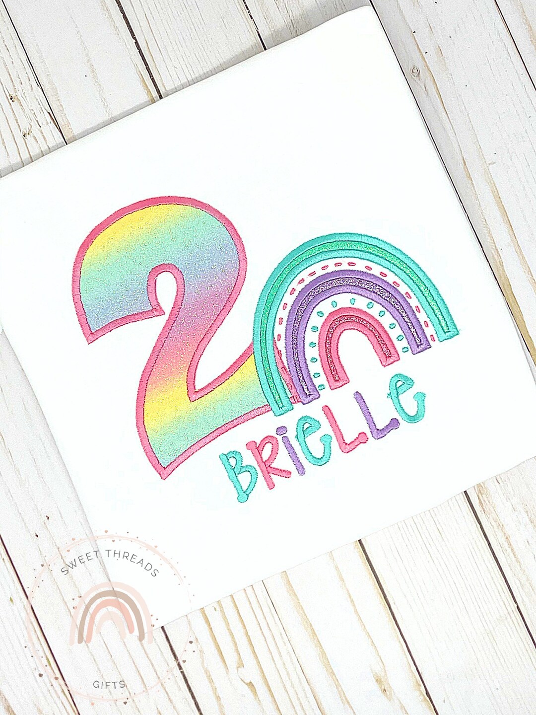 Pastel Rainbow Birthday Shirt Boho Rainbow Birthday Shirt Pastel ...