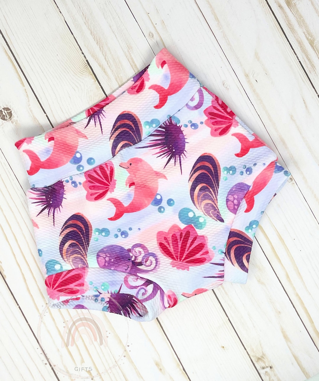 Mermaid Bummie Toddler Bummies Baby Bummies Diaper Cover Wide Waistband Bummies Mermaid Baby ...