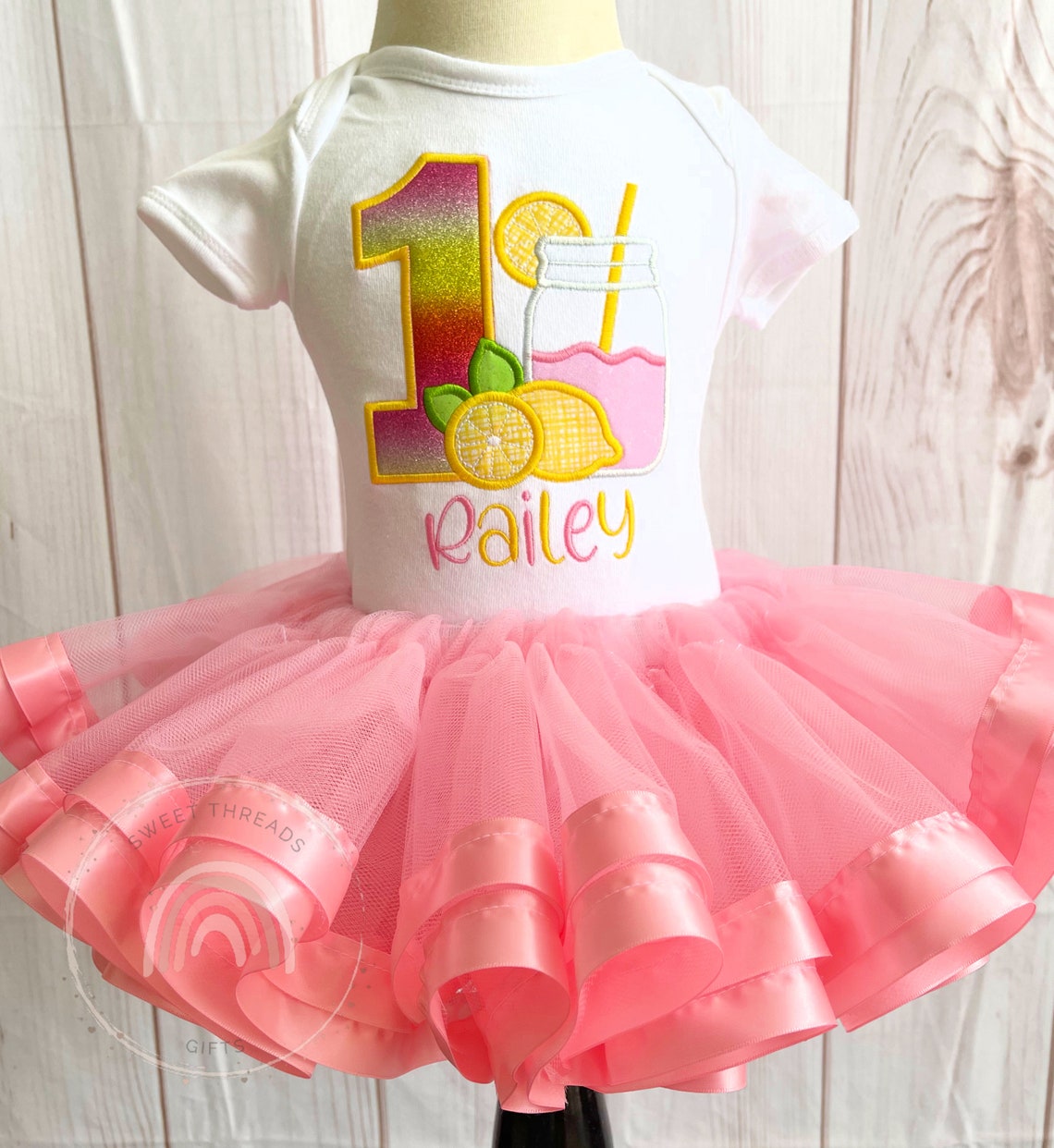 Pink Lemonade Birthday Tutu Outfit | Lemonade Birthday Tutu Outfit ...