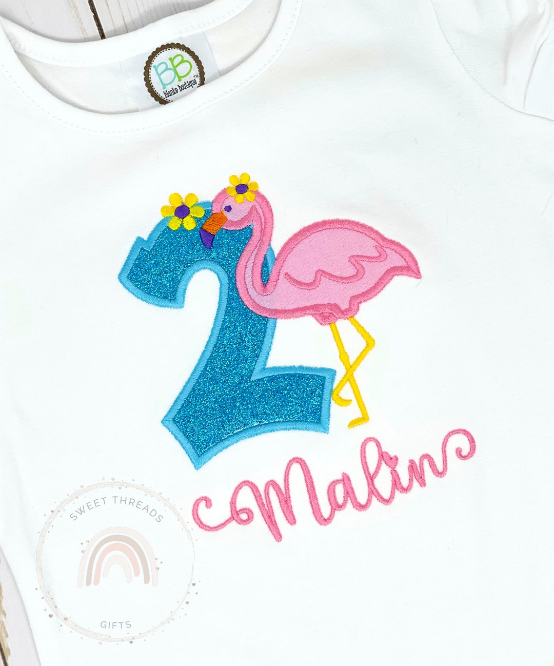 Flamingo Birthday Shirt With Name | Flamingo Birthday Shirt With Name ...