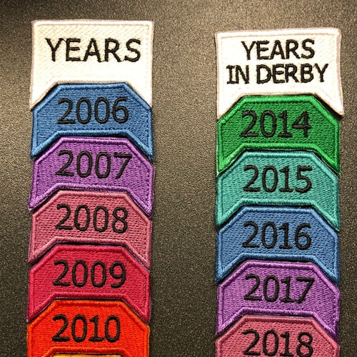 Roller Derby Year Patches - Etsy