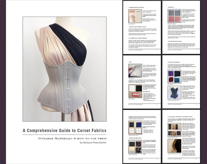 Royal Black Tutorial: Corset Fabric Guide | English Language - Etsy