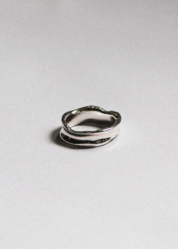 Squish Ring 925 Sterling Silver - Etsy