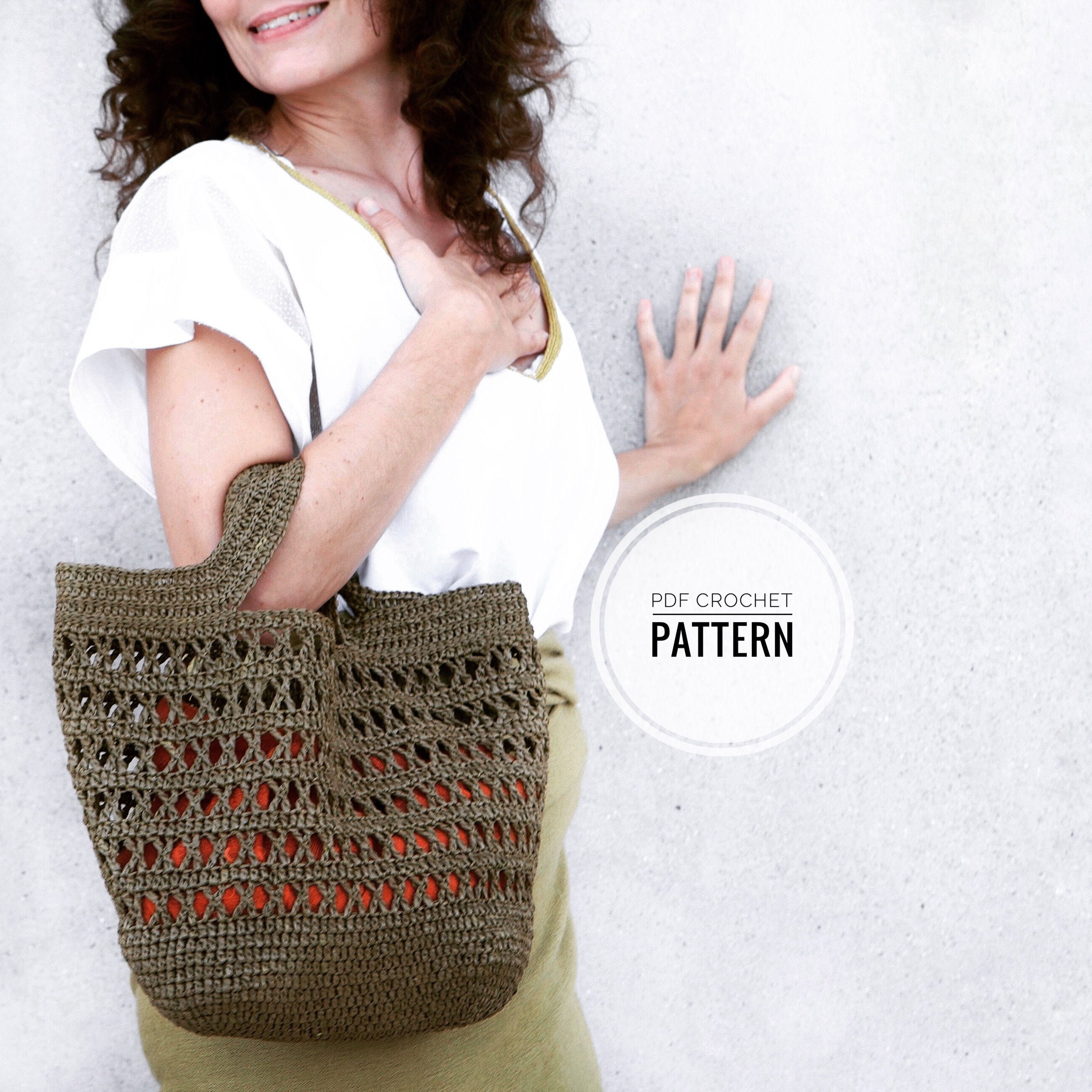 Crochet bag Pattern Raffia bag crochet Raffia Bag pattern | Etsy