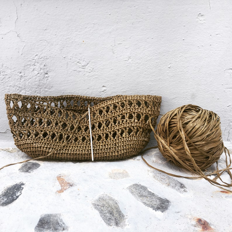 Crochet Bag Pattern Raffia Bag Crochet Raffia Bag Pattern - Etsy UK