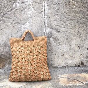 Crochet Bag Pattern, Crocheted Raffia Bag Pattern, Small Raffia Bag - Etsy