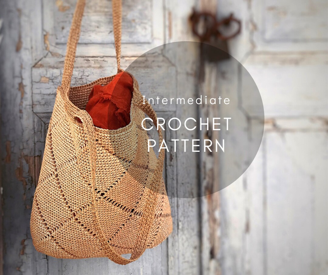 Crochet Bag Pattern, 'RHOMBUS SHOULDER BAG' Crochet Pattern, Crochet ...