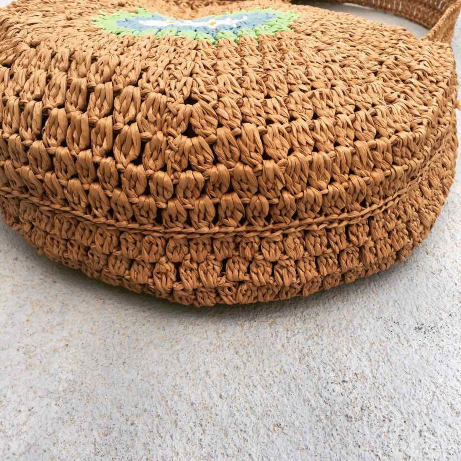 Crochet Bag Pattern Raffia Bag Pattern Round Bag Shoulder | Etsy