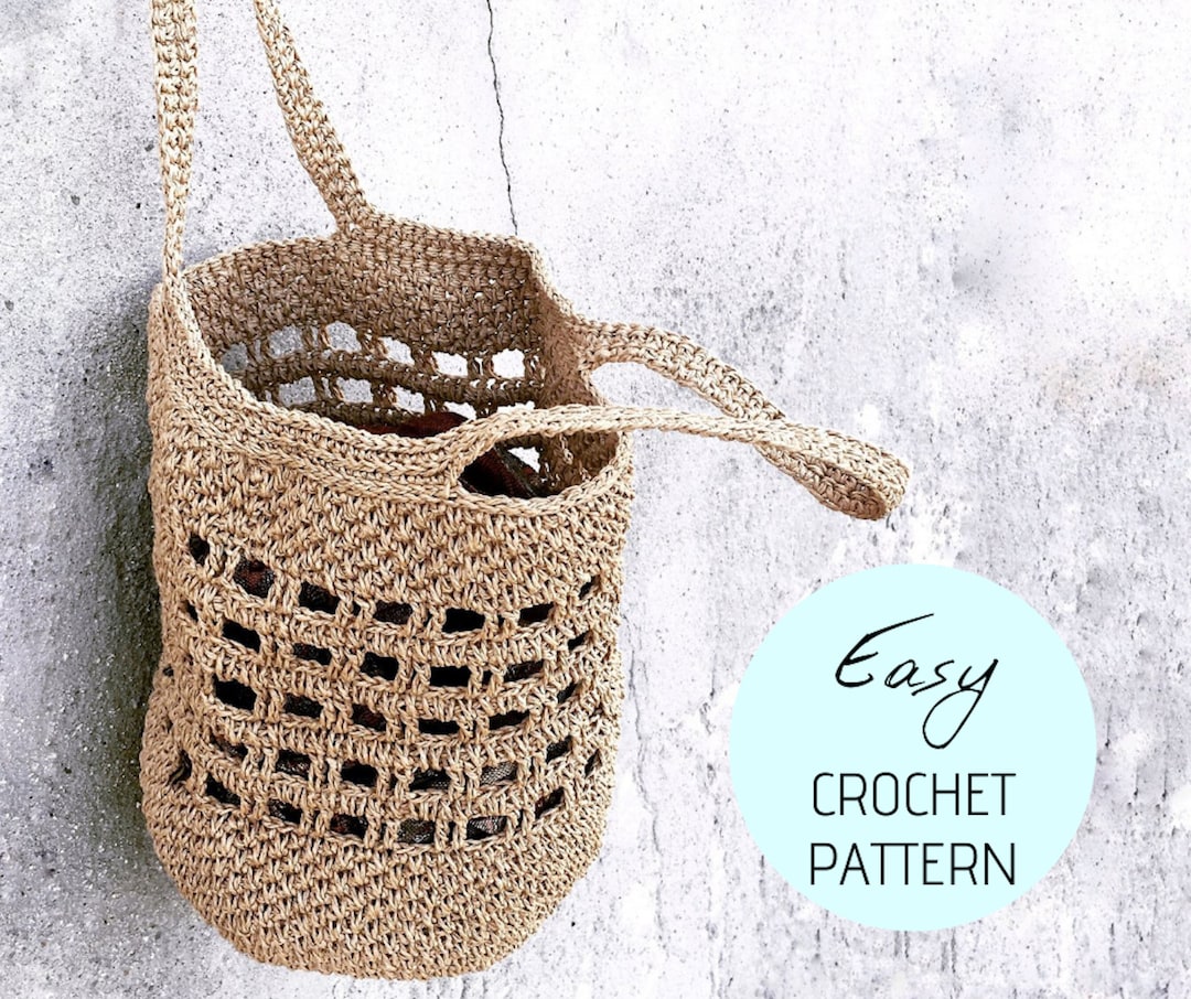 Crochet Bag Pattern, Raffia Bag Crochet, Raffia Bag Pattern - Etsy