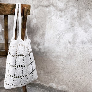 Crochet Tote Bag Pattern Crochet Pattern 'squares 1' - Etsy