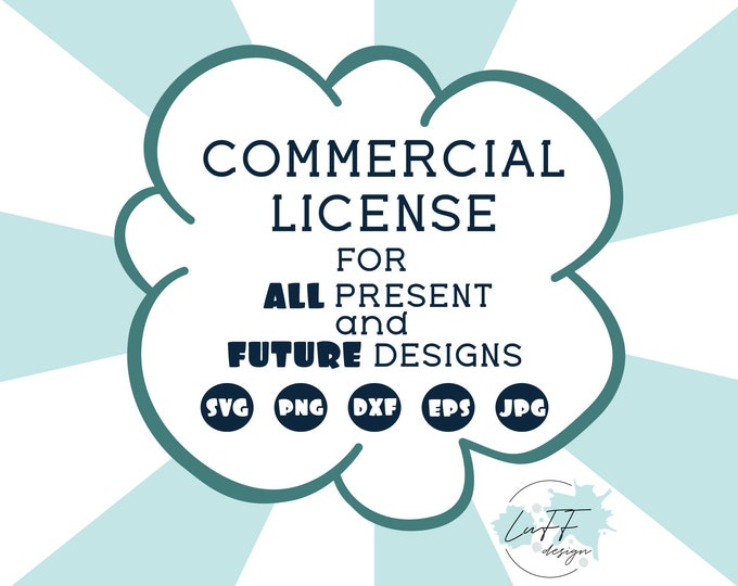 Commercial License for SVG Files, Clipart Commercial Use, No Crediting ...