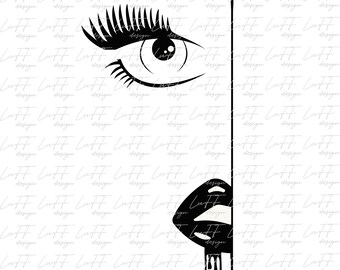Half Woman Face Svg - Etsy
